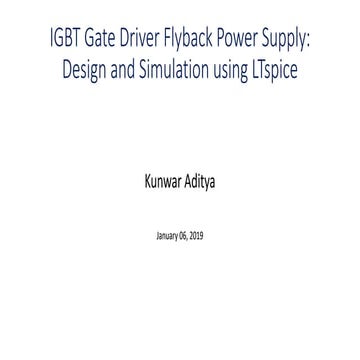 Igbt gate driver power supply flyback converter | PDF