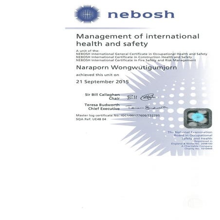 20150921 NEBOSH IGC 1 | PDF