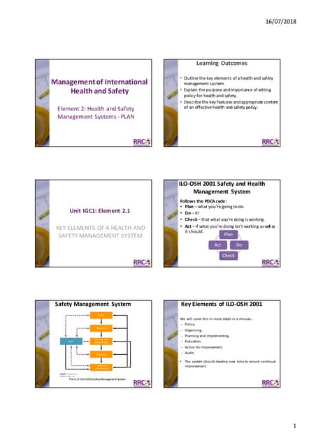 Risk assessment Report for NEBOSH Assessment | DOCX