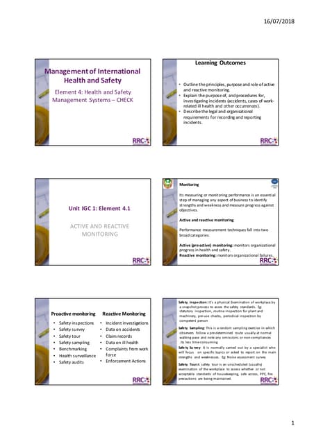 Nebosh Igc1 element 2 | PDF