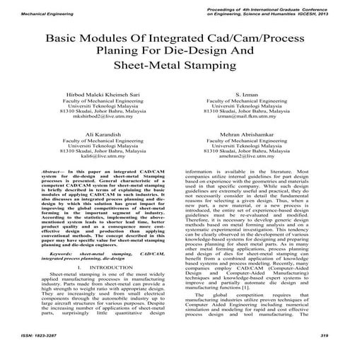 Igcesh2013 conference - Basic Modules of integrated CAD-CAM-Process ...