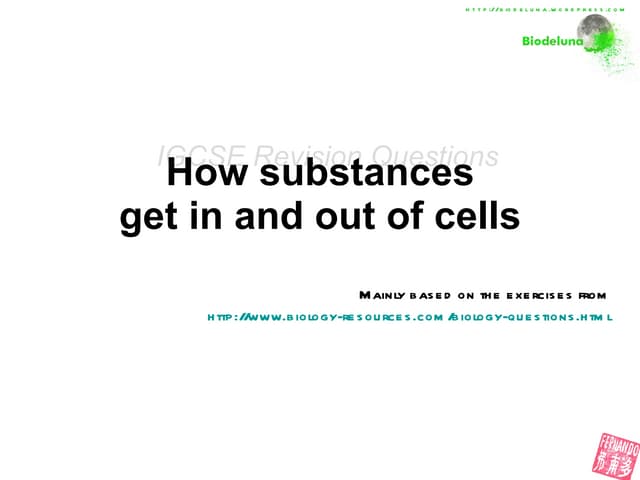 Bio22 Lab - Ex 4 (Cell Transport - Osmosis in Human RBC) | PPTX
