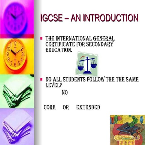 Igcse – An Introduction | PPT