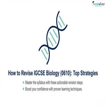 Cambridge IGCSE Biology 0610 Revision Success Curriculum Guide | PDF