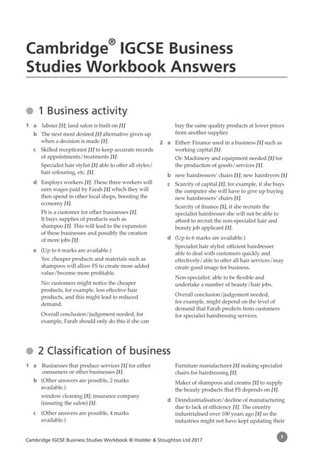 Cambridge answer booklet | PDF