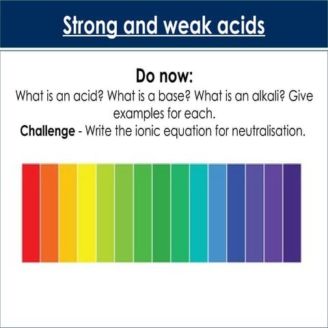 iGCSE Chemistry Lesson 2 - Strong and weak acids (triple only).pptx