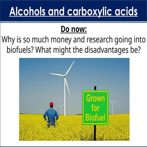 IGCSE Chemistry Lesson 4 Alcohols and carboxylic acids.pptx