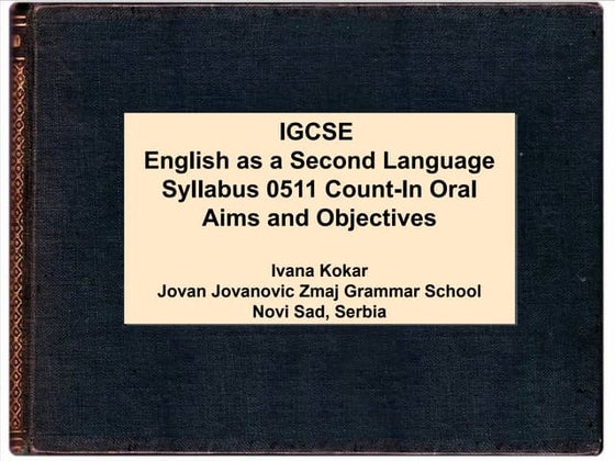 IGCSE | PPT