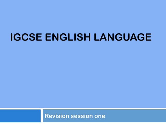 Useful vocabulary for the IGCSE examination | PDF