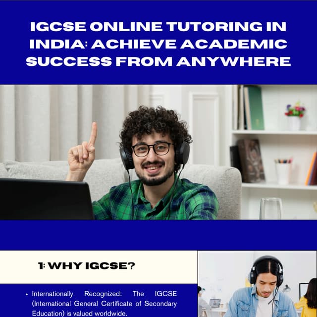 IGCSE Online Tutoring in India Achieve Academic Success from Anywhere.pdf