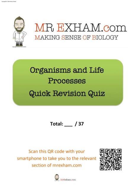 Food tests exam questions and mark scheme | RTF