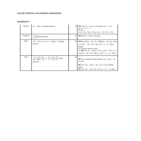 IGCSE PAPER 4 ALGEBRA PRACTICE ANSWERS.pdf