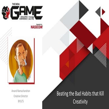 Beating The Bad Habits That Kill Creativity | PPTX