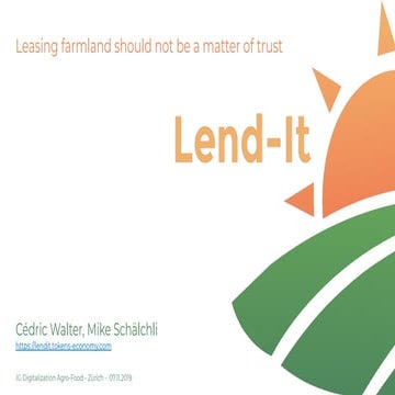 Lendit - Leasing farmland should not be a matter of trust | PPT
