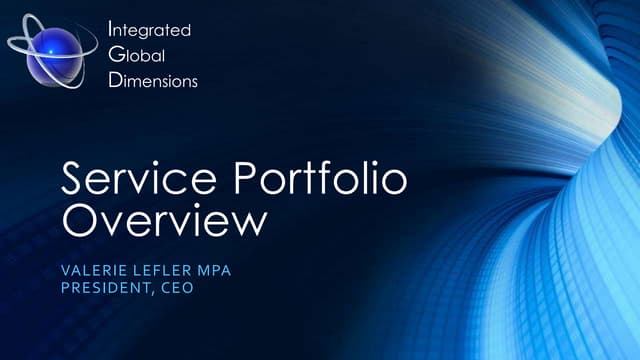 Integrated global dimensions llc