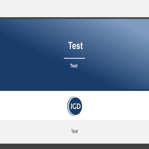 Igd test | PPTX