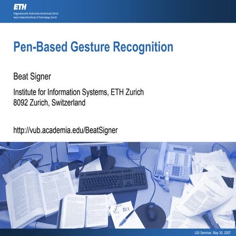 Pen-Based Gesture Recognition | PDF