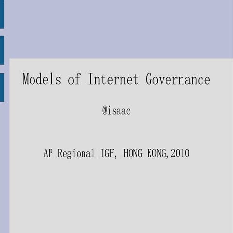The Models of Internet Governance | PPT