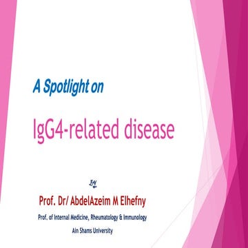 Ig g4 related disease | PDF