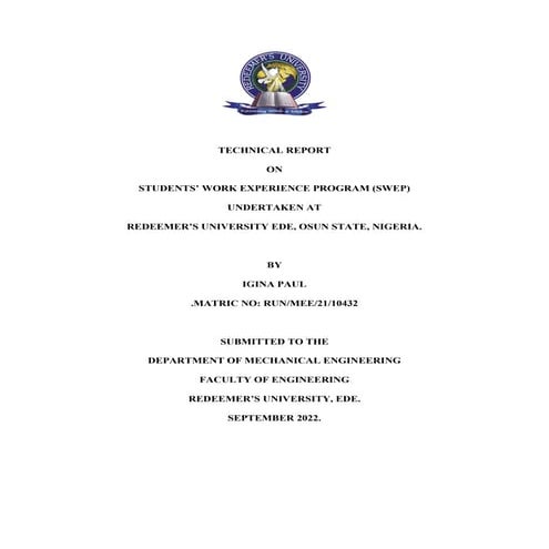 Student's Work Experience Program (SWEP) by IGINA PAUL | PDF
