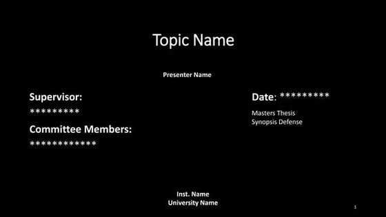 Thesis Synopsis | PDF