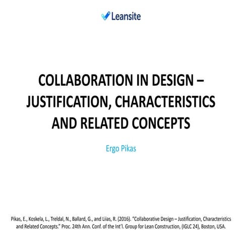 Collaboration in design | PPTX
