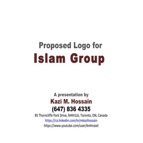 Logo and Corporate Identity for Islam Group | PPT