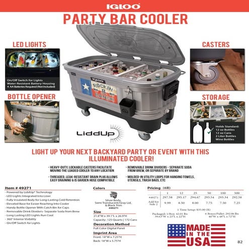 Igloo party bar cooler | PDF