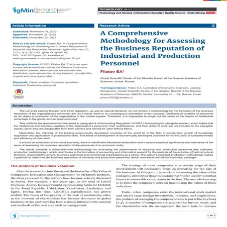 Standard-Production Methodology: Redefining Personnel Evaluation | PDF