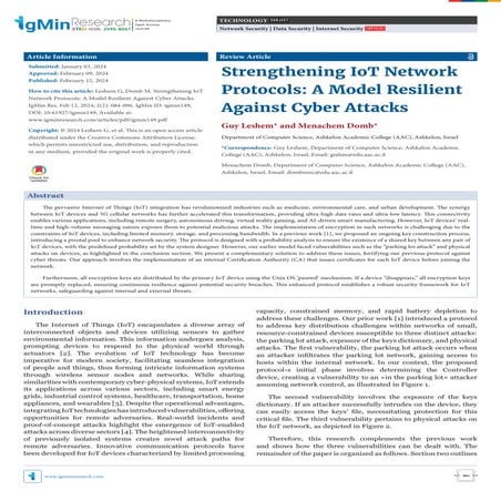 Resilient Iot Protocols Combating Modern Cyber Threats Pdf