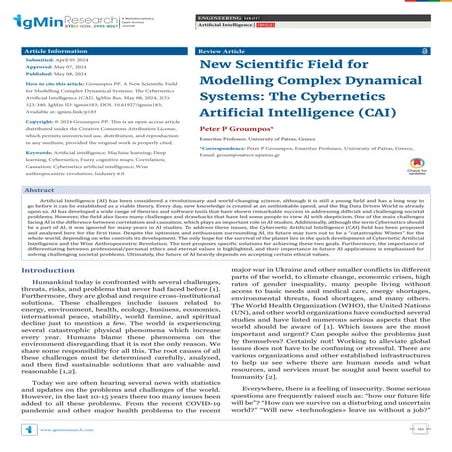 "Reimagining AI Through Cybernetics: Challenges and Opportunities" | PDF