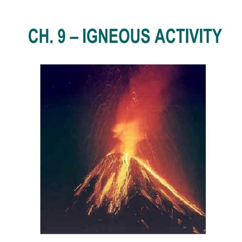 08 volcanism intrusive and extrusive features | PPT