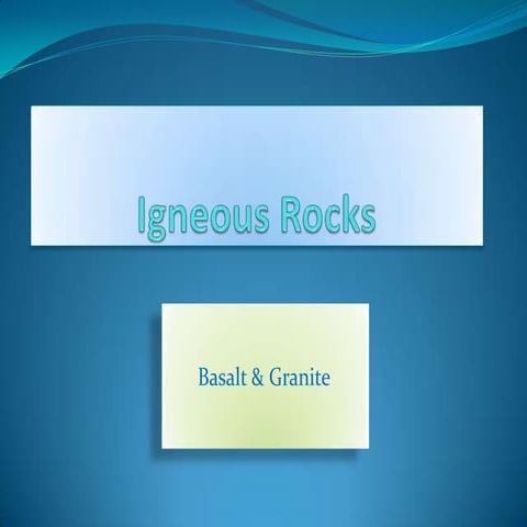Igneous rocks.pptx adil | PPT
