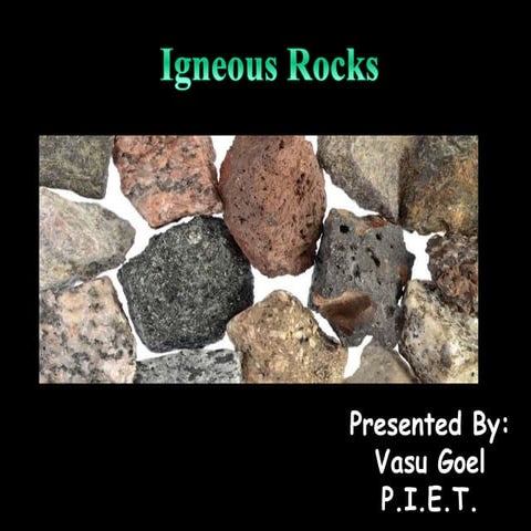 Igneous rocks | PPT | Geology | Science