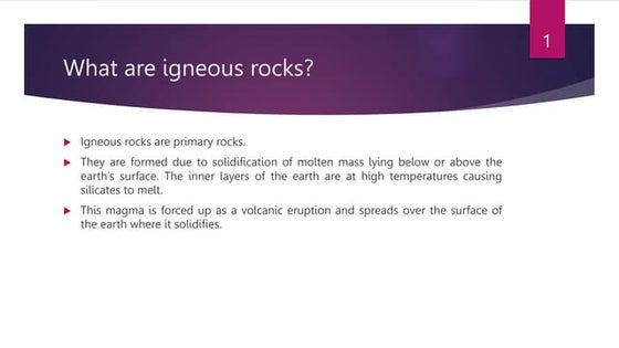 PPT on Earth and Life Science - Igneous Rock.ppt