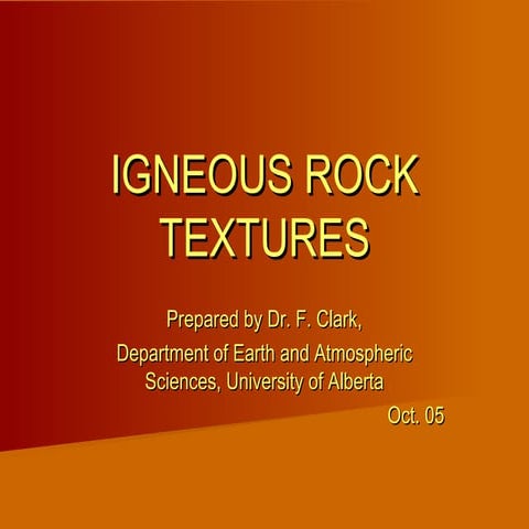 Igneous rock textures | PPT | Geology | Science