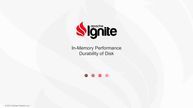 Apache Ignite Distributed Sql Database Capabilities Ppt