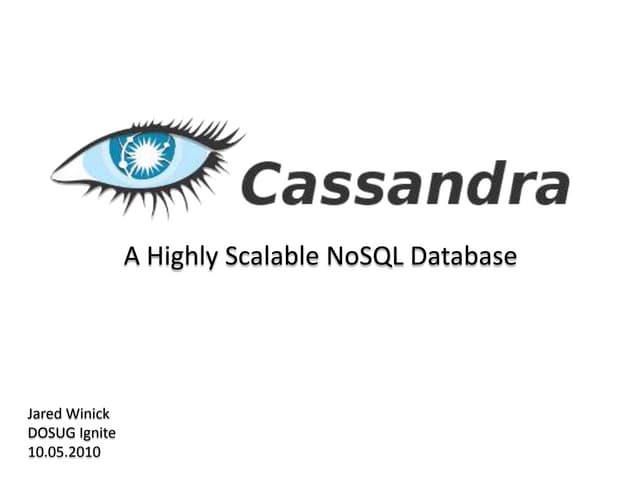 Apache Cassandra Ignite Presentation Ppt