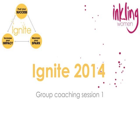 Ignite group coaching session 1 August 28 | PPT