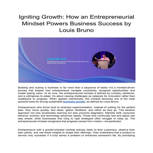 Igniting Growth_ How an Entrepreneurial Mindset Powers Business Success ...