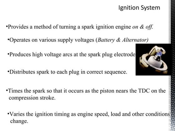 Automotive : Ignition System | PPTX