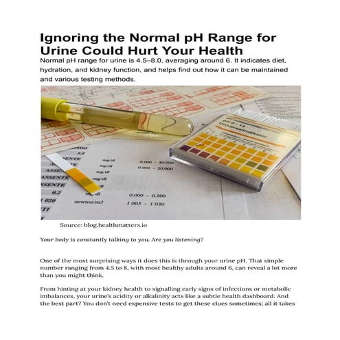 Ignoring the Normal pH Range for Urine Could Hurt Your Health.pdf