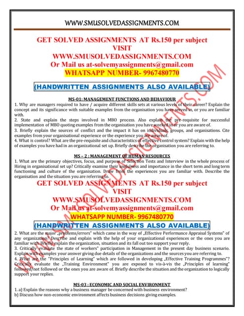 3rd bm sem nmims june 2021 solved assignments | PDF