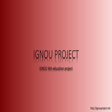 Ignou project | PPTX