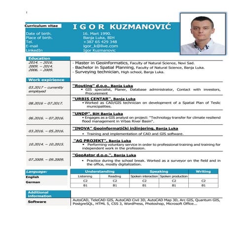 CV - English | PDF | Technology & Computing