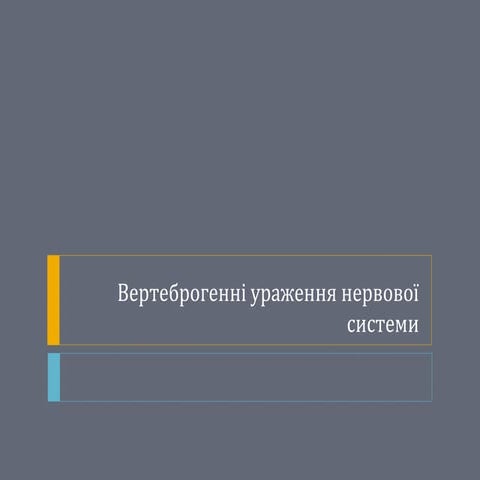 лекция по вртеброгенним для интернив Igor-pc | PPT