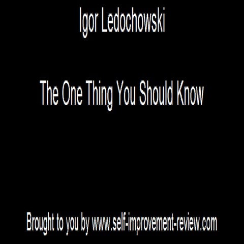 Igor Ledochowski Pptx