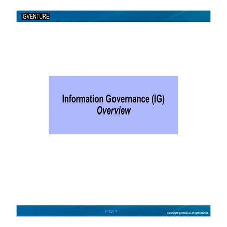 Information Governance | PPTX