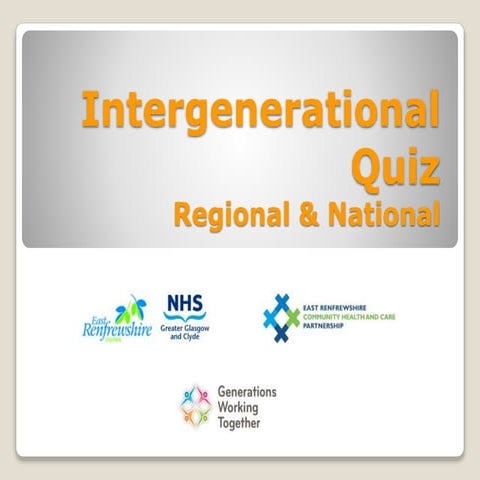 Intergenerational Quiz Invitation | PPTX | Eldercare | Family and ...