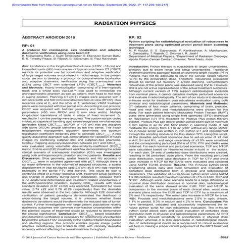 IGRT APP.pdf | Cancer | Diseases and Conditions